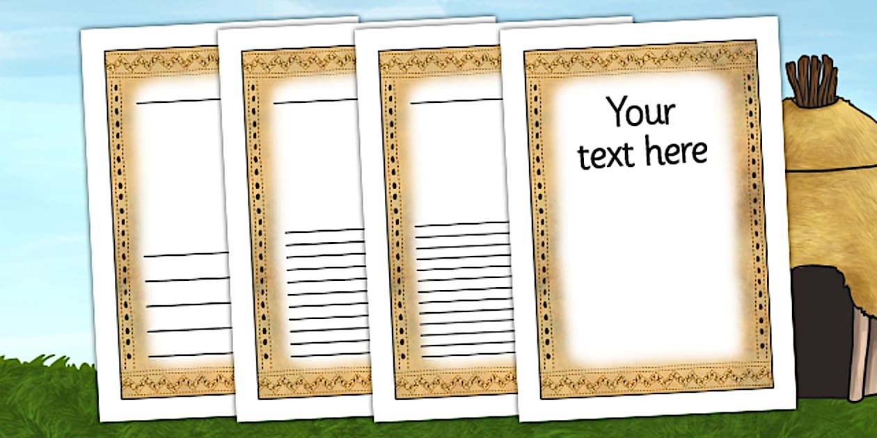 Editable Bronze Age Themed Writing Frames (teacher made)