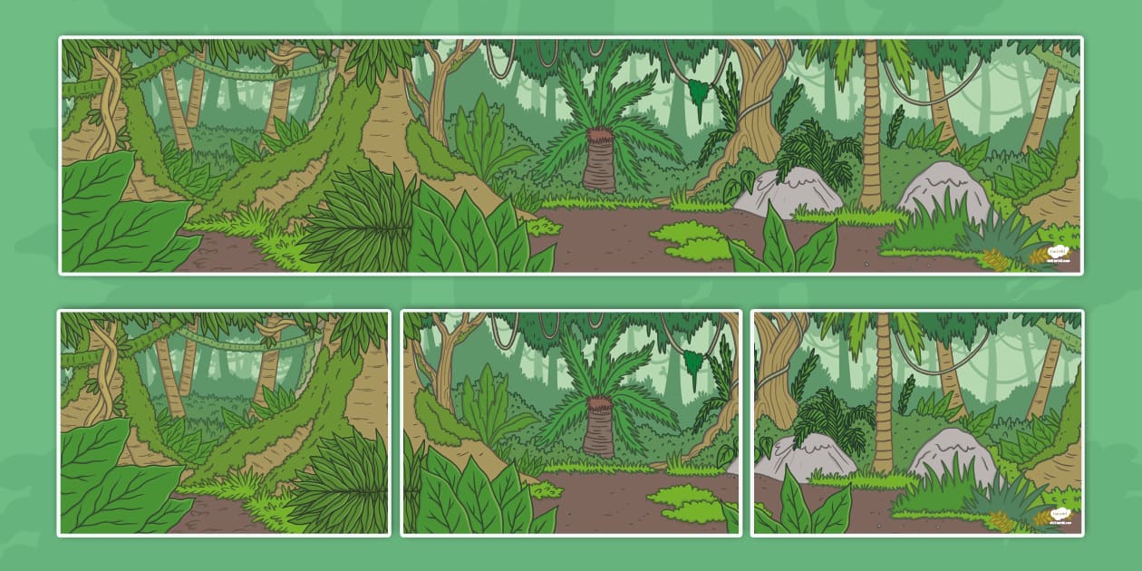 Rainforest Small World Background | Twinkl (teacher made)