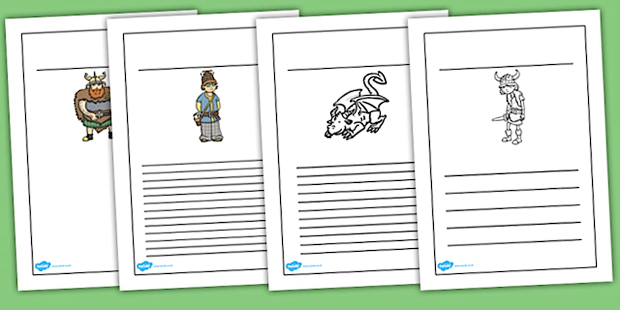 Editable How to Train Your Dragon Writing Frames - Twinkl