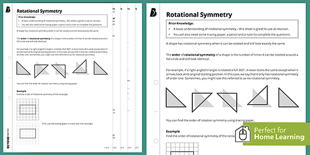 👉 Rotational Symmetry - Home Learning | Maths | Beyond