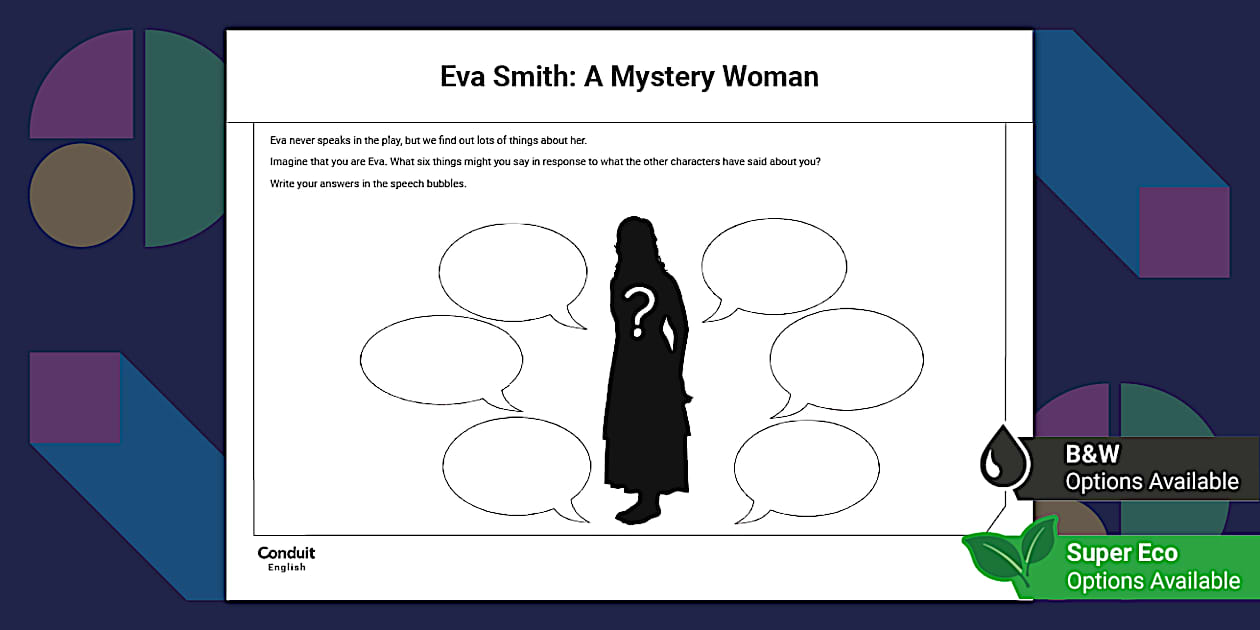 An Inspector Calls: Eva Smith - Mystery Woman - Twinkl
