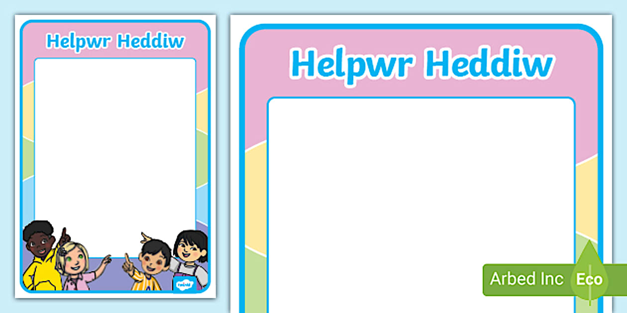 Helpwr Heddiw Meaning - Welsh Poster - Learning Resources
