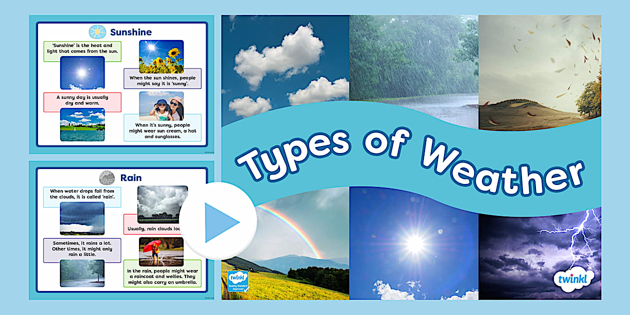 Types of Weather PowerPoint (teacher made) - Twinkl