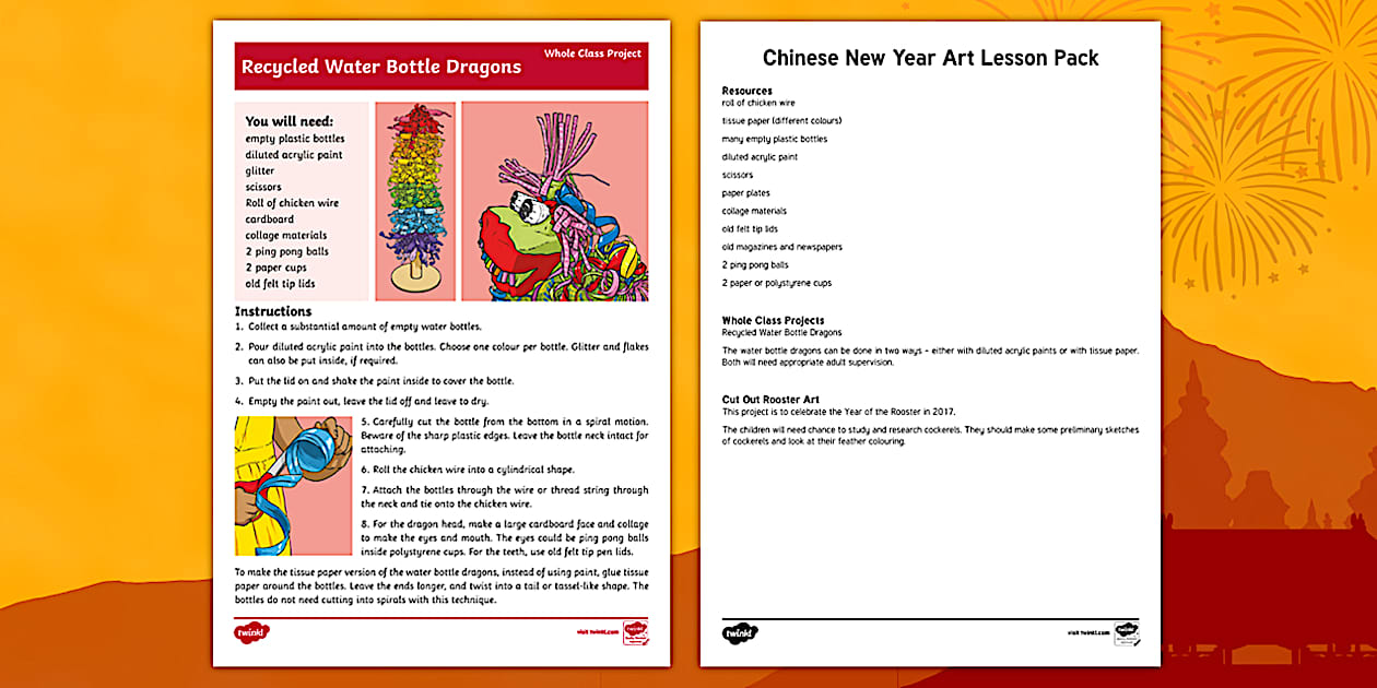 Chinese New Year Art - KS2 Lesson Pack | Twinkl - Twinkl