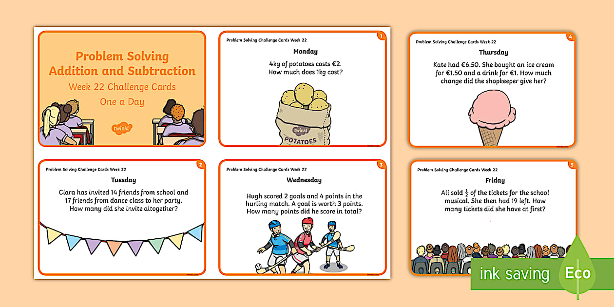Week 22 – Version 2 - Problem Solving Challenge Cards