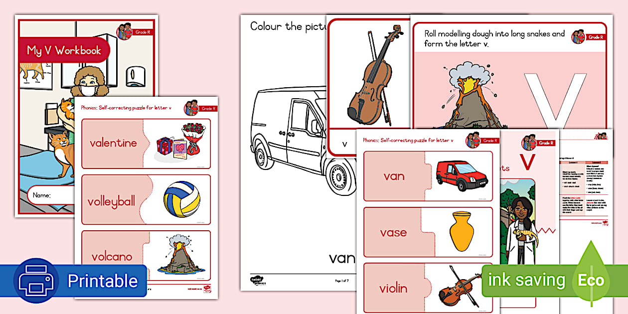 Grade R Phonics Pack V (teacher made) - Twinkl