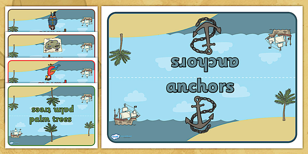 Editable Group Table Signs (Pirates) (teacher made) - Twinkl