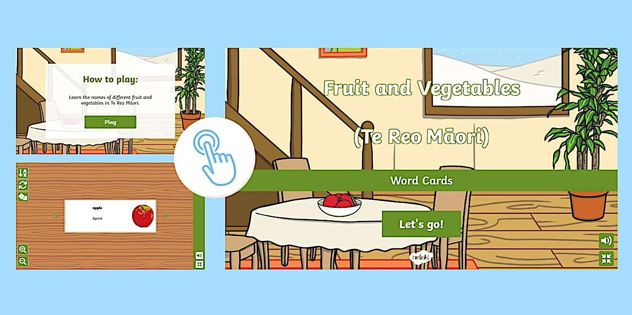 Fruit and Vegetables (Te Reo Māori) Word Cards - Twinkl