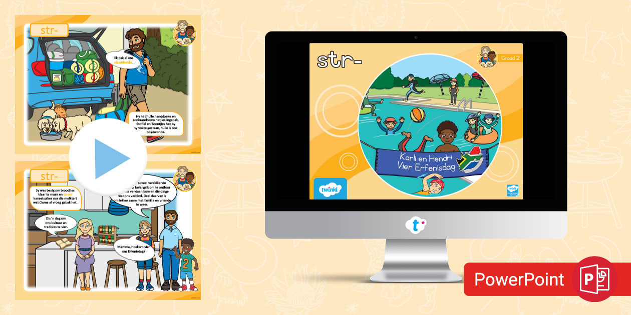 Graad 2 Klanke PowerPoint str- (Lehrer gemacht) - Twinkl
