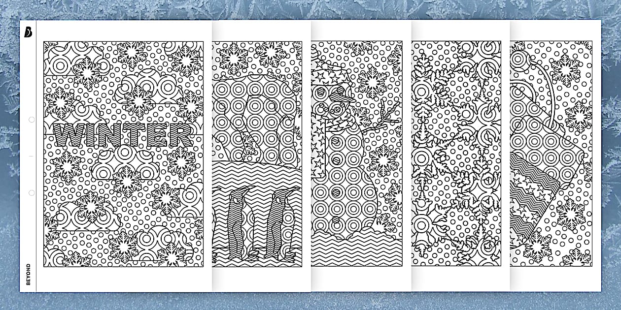 Winter Mindfulness Colouring | Student Wellbeing | Beyond