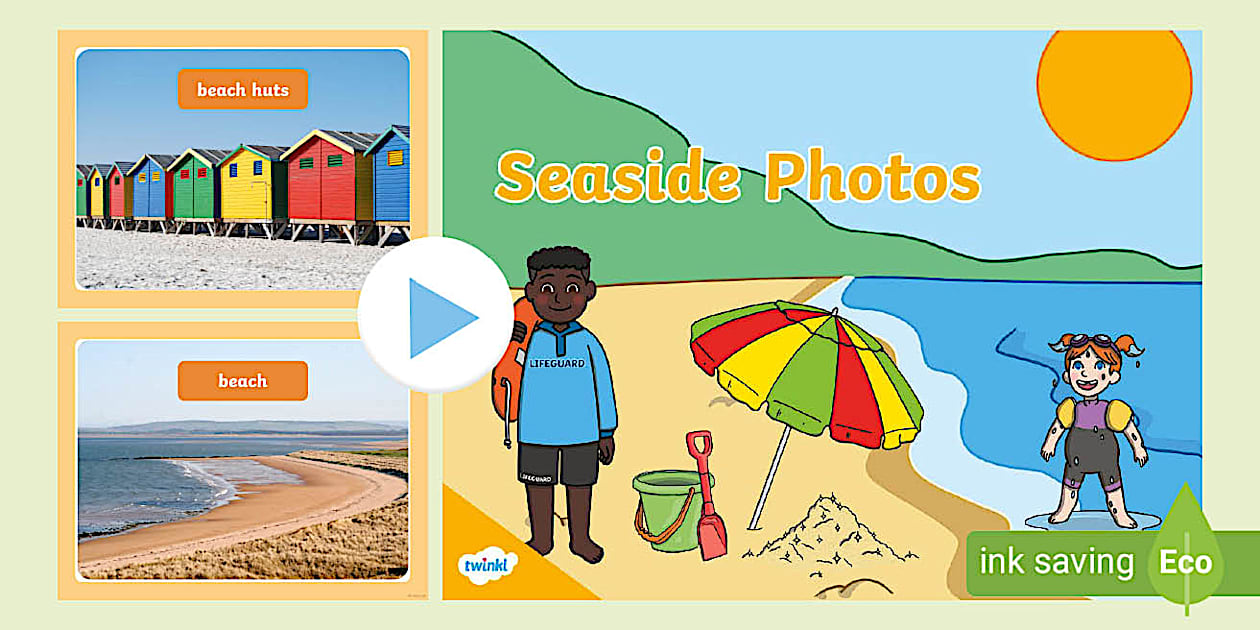 Children's Seaside Display Images - PowerPoint - Twinkl