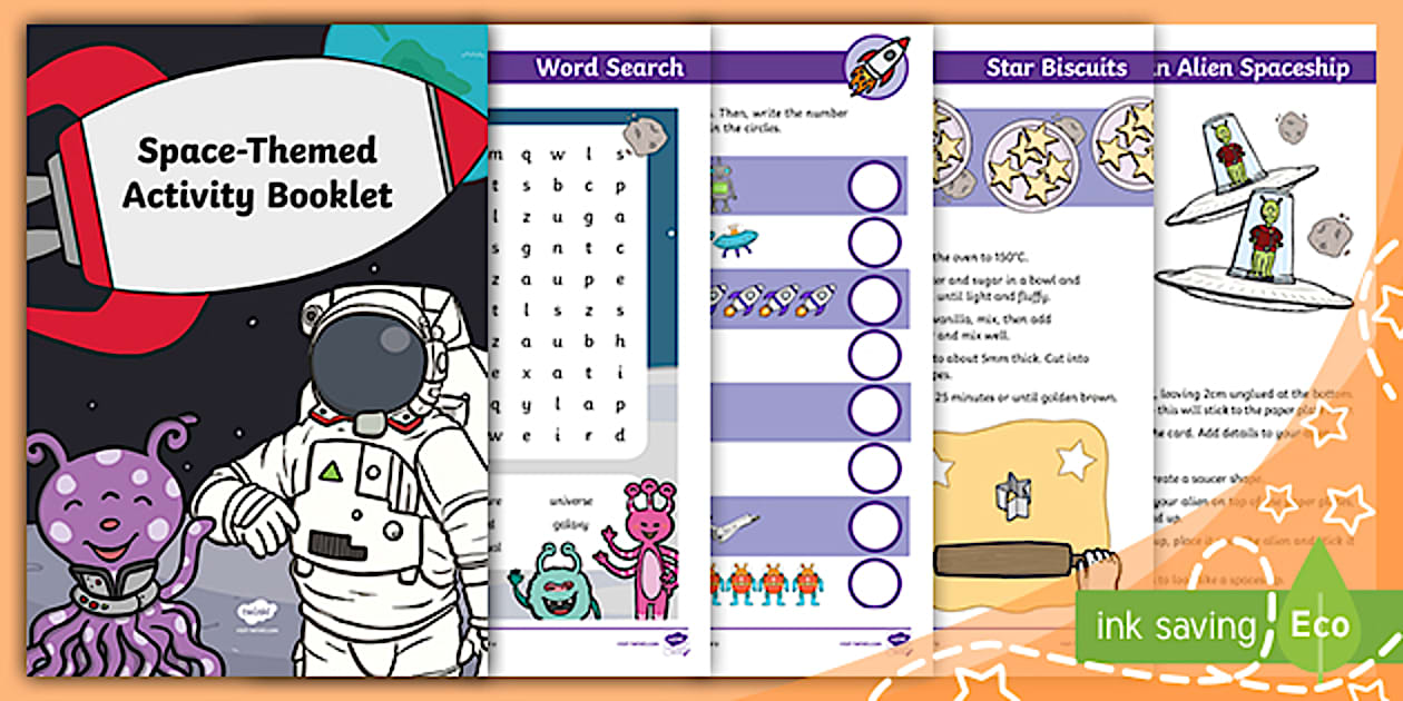 Space-Themed Activity Booklet (teacher made) - Twinkl