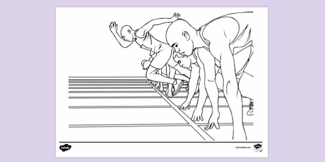False Start Colouring Sheet | Colouring Sheets - Twinkl