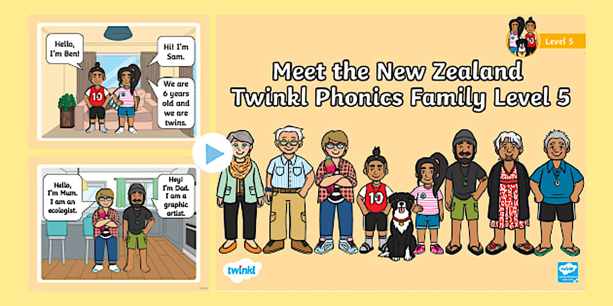 Meet the Twinkl Phonics Family: Level 5 PowerPoint - Twinkl