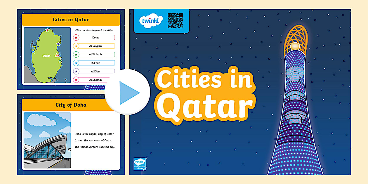 Cities in Qatar PowerPoint (teacher made) - Twinkl