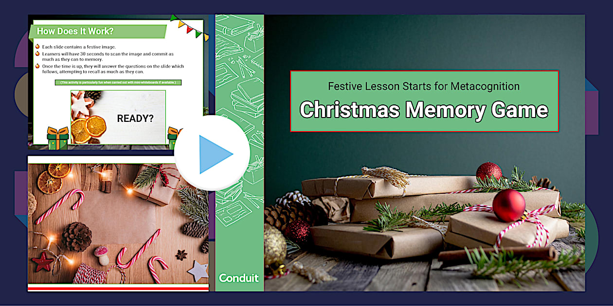 Christmas Lesson Starters: Memory Games (teacher made)