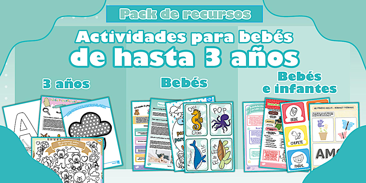 Pack de recursos: Actividades para bebés de hasta 3 años