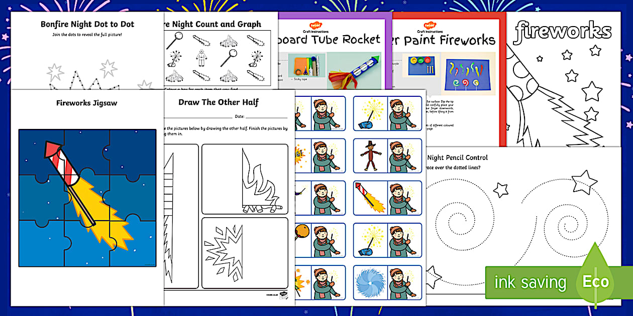 Top 10 Early Years Bonfire Night Activity Pack - Twinkl