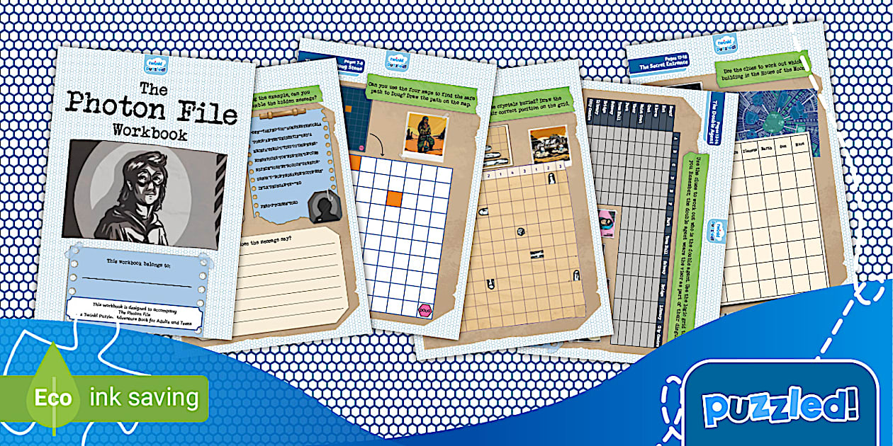 The Photon File Puzzle Workbook - Twinkl - Kids Puzzles