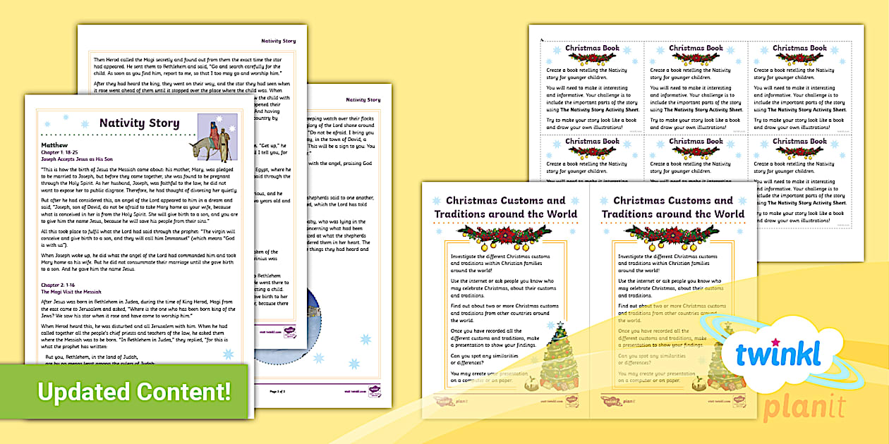 RE: The Christmas Story Year 6 Home Learning Tasks - Twinkl