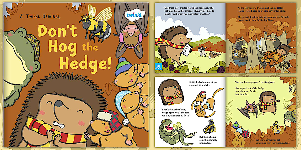 Don't Hog the Hedge! eBook | Printable EYFS Hibernation Story