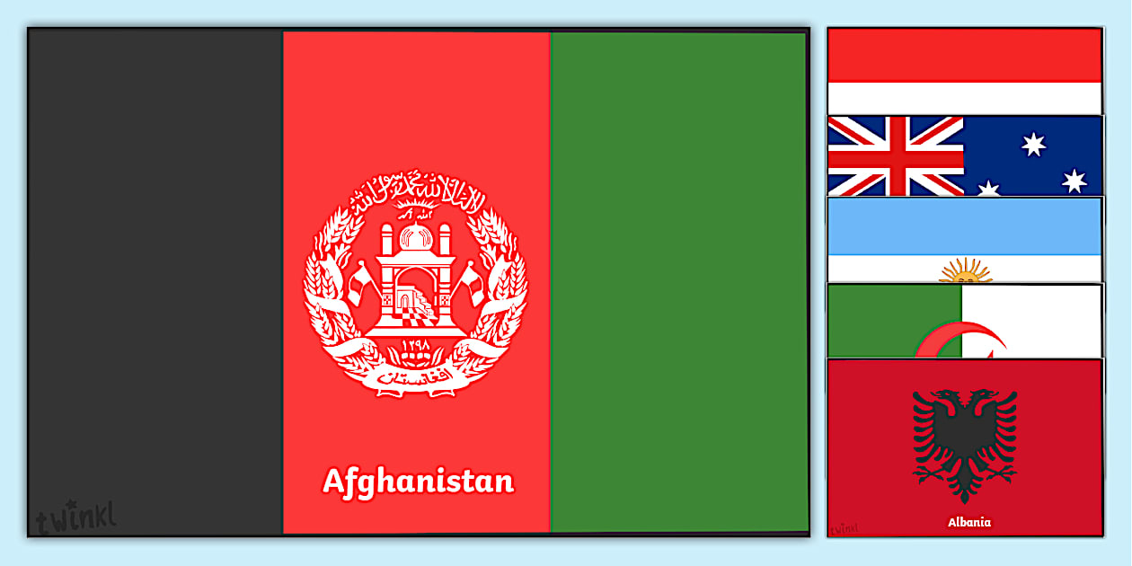 Editable Flags of the World (Editable) (teacher made)