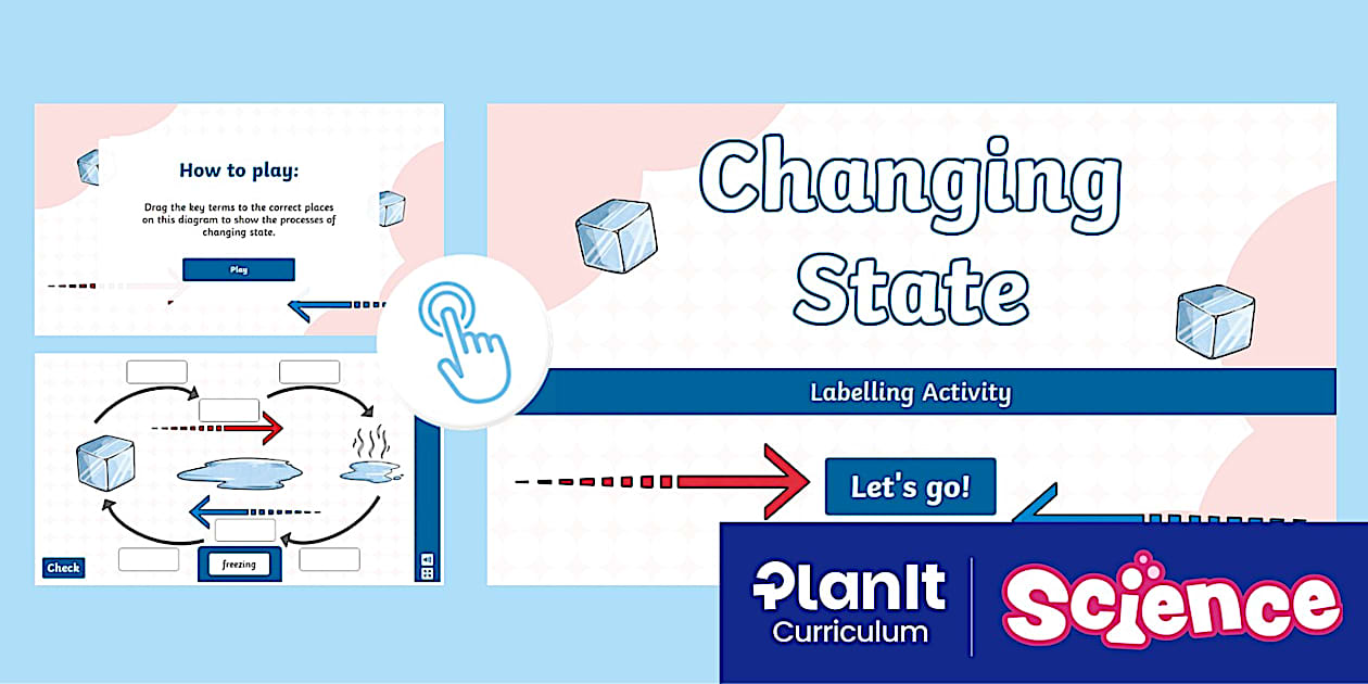 Changing State Labelling Activity (teacher made) - Twinkl