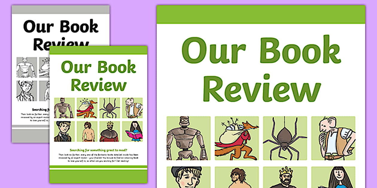 Book Review Folder Cover (teacher made) - Twinkl