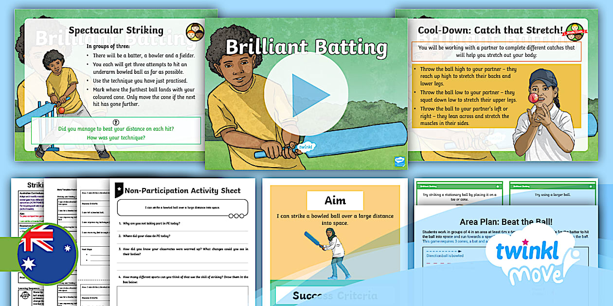 Move PE Y6 Striking and Fielding Lesson 4: Brilliant Batting
