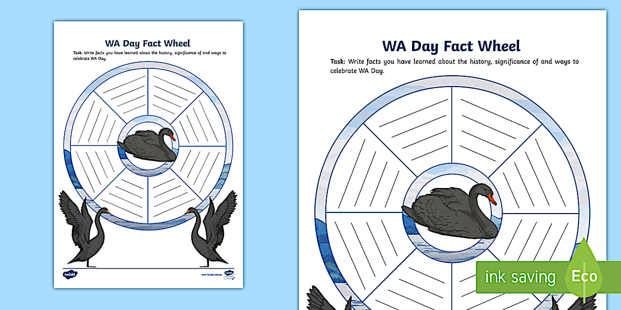 WA Day Fact Wheel Worksheet (teacher made) - Twinkl