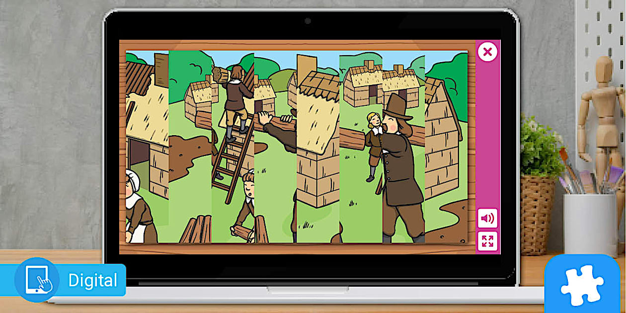 Thanksgiving Puzzle Strips Sequencing Game | Twinkl Go!