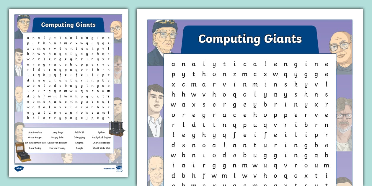 Computing Giants Word Search - Twinkl