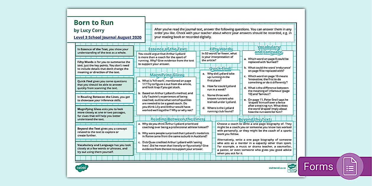 August 2020 L3 Journal - Born to Run Follow-Up