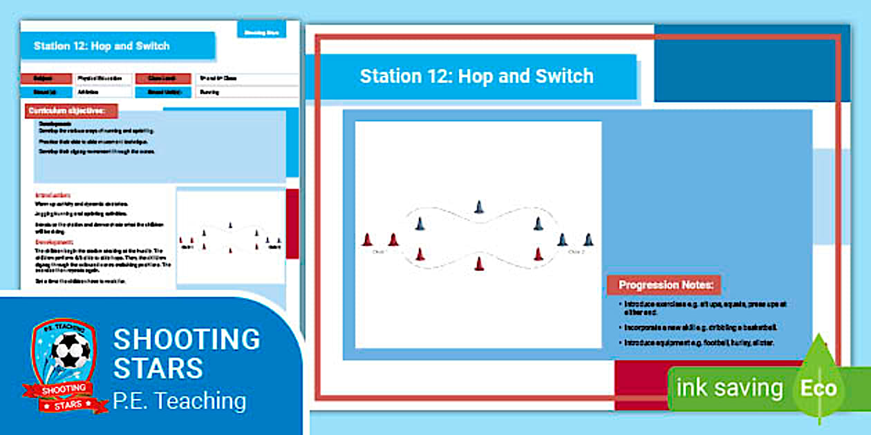 FREE! - PE Station 12 5th/6th Class (teacher made) - Twinkl
