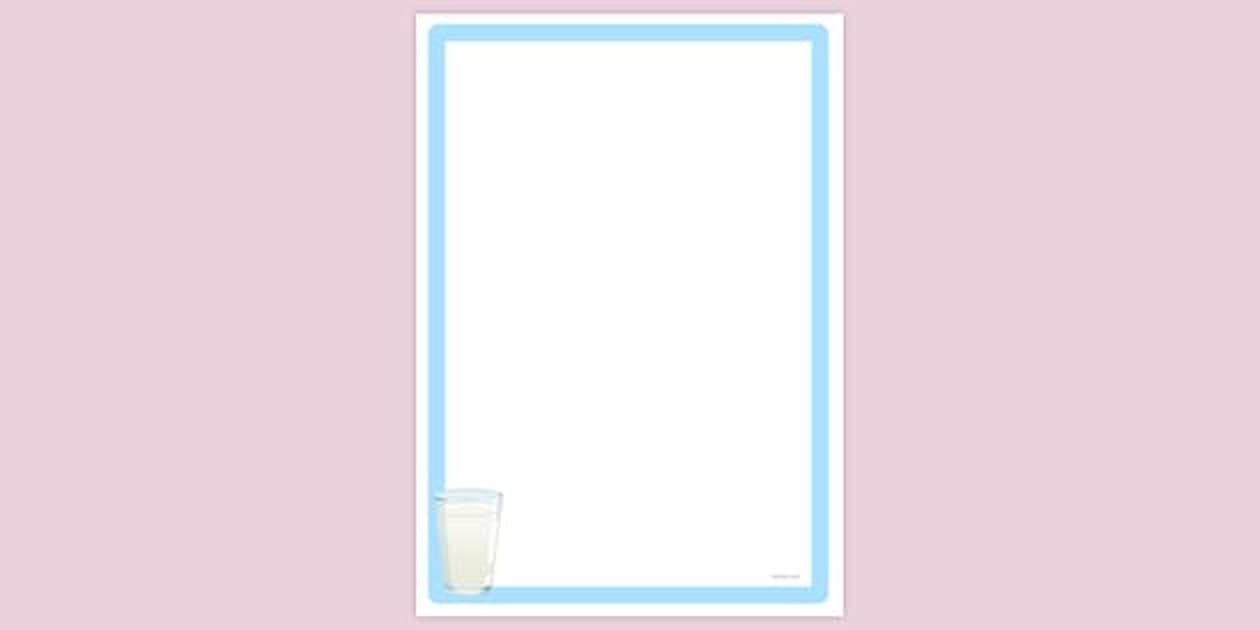 Milk Glass Page Border | Page Borders | Twinkl - Twinkl