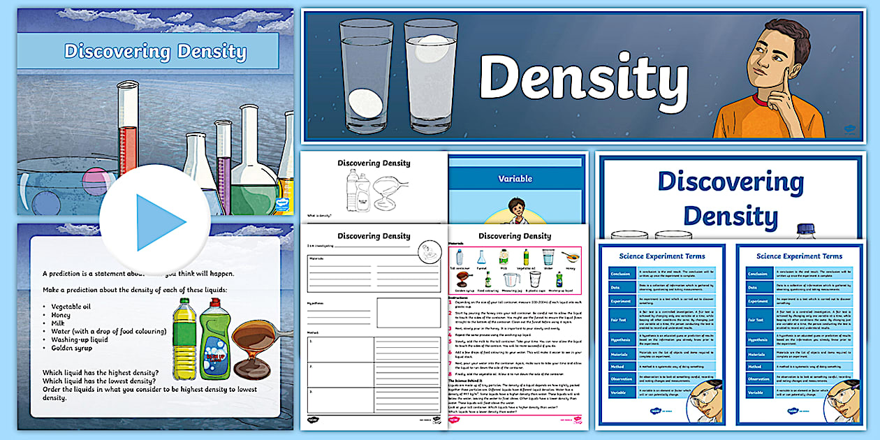 Discovering Density Activity Pack - Science Understanding