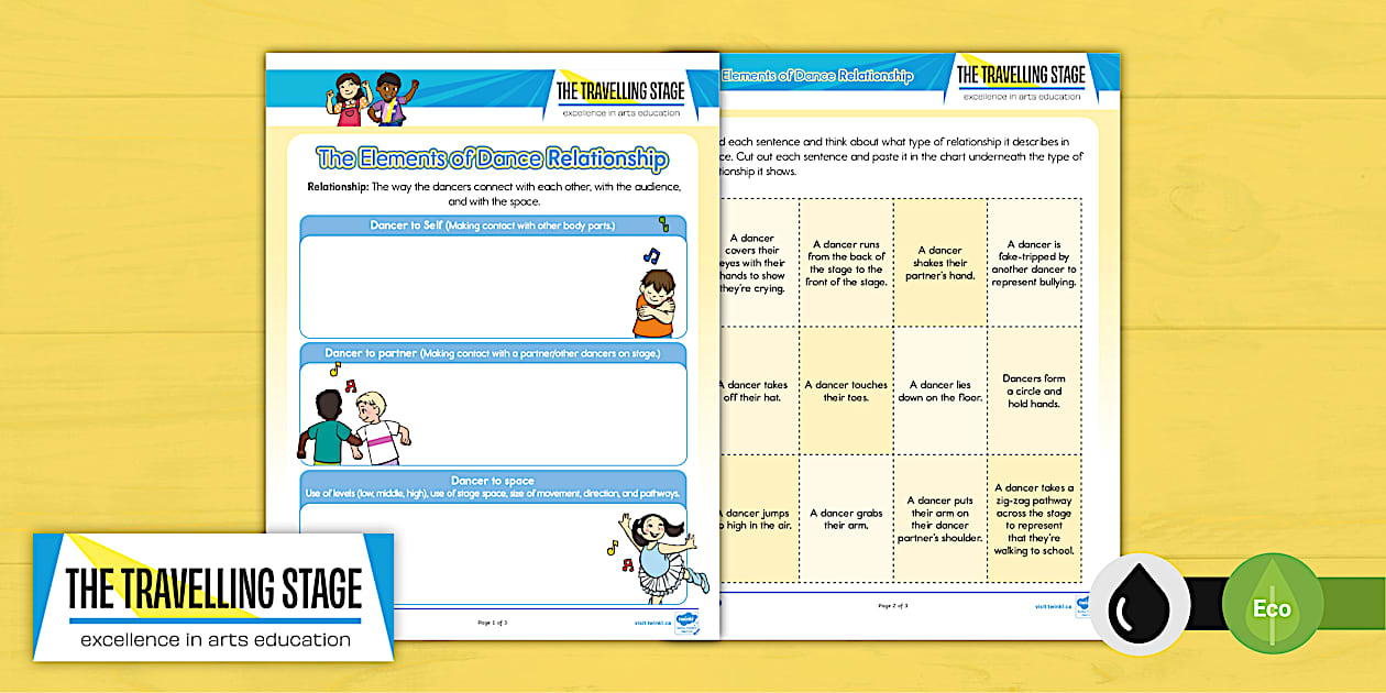 FREE! - The Elements of Dance Relationship Worksheet