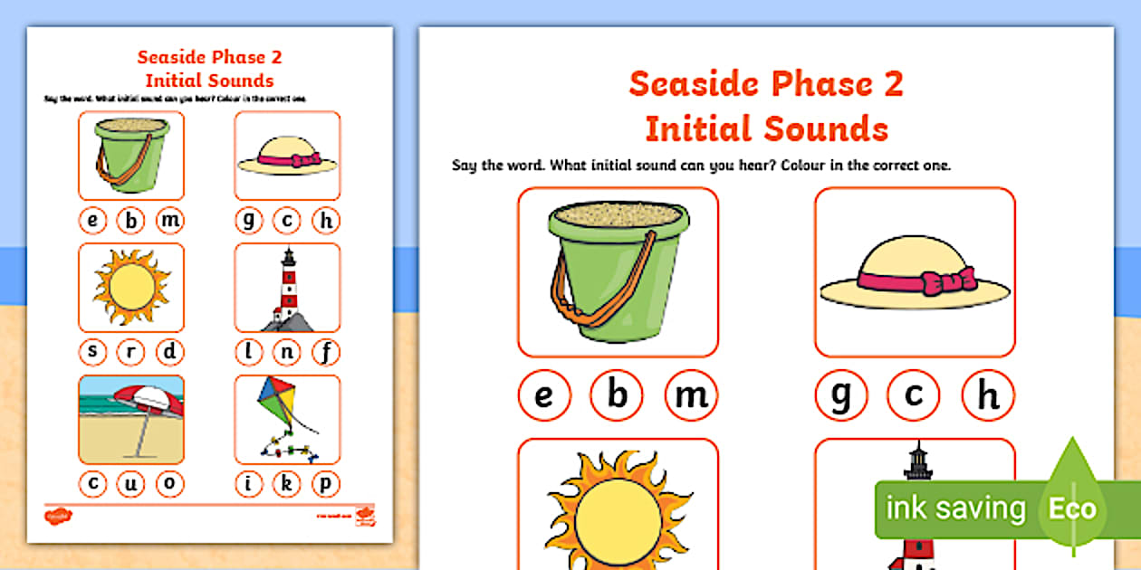 Seaside Phase 2 Initial Sounds Activity (teacher made)