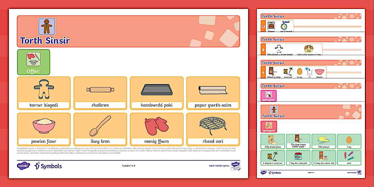 Rysáit Torth Sinsir (Teacher-Made) - Twinkl