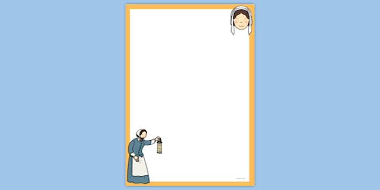 Florence Nightingale Page Border | Page Borders | Twinkl