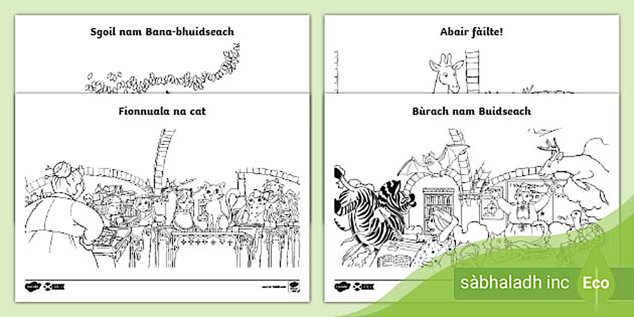 Bùrach nam Buidseach – Duilleagan Cur-dath (teacher made)