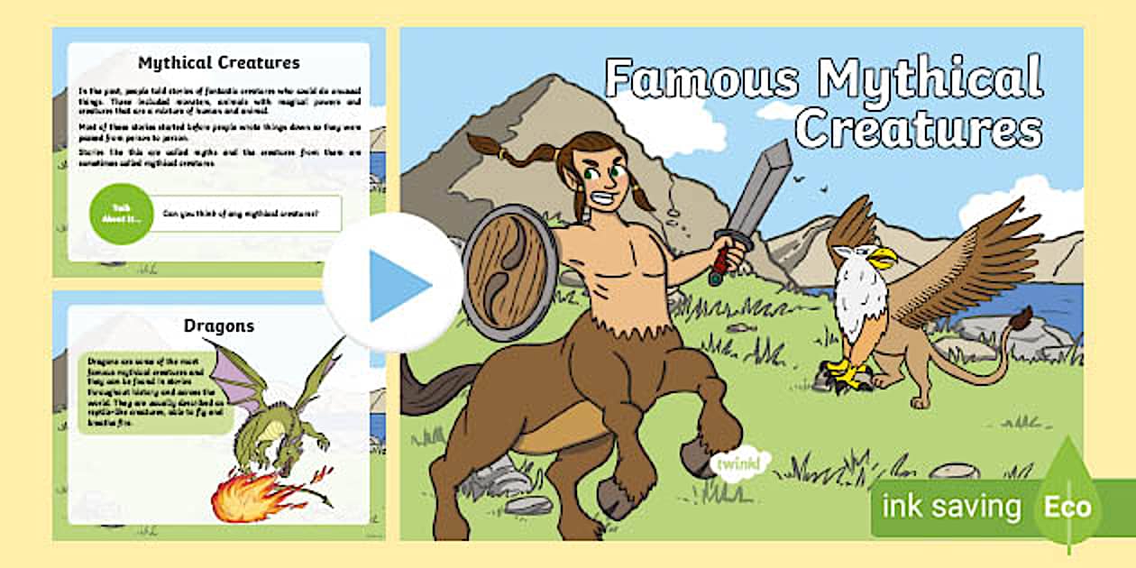 KS1 Famous Mythical Creatures PowerPoint - Twinkl