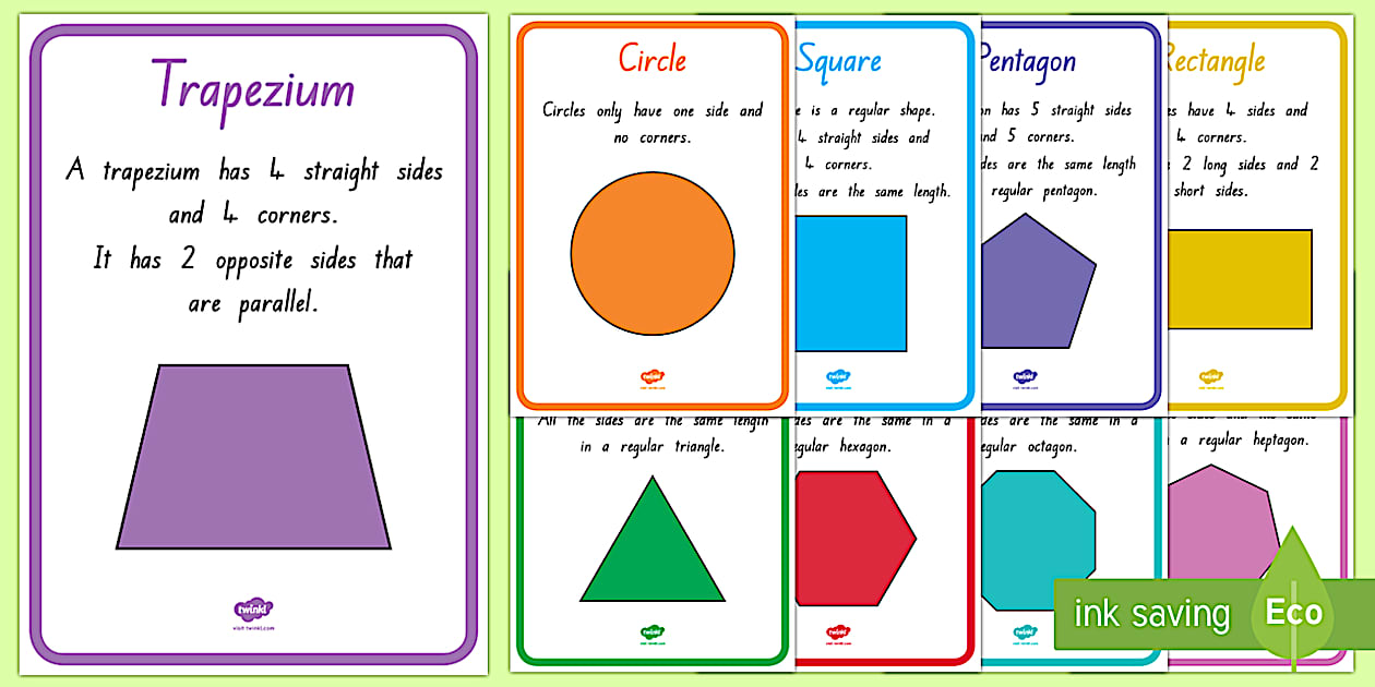 2D shape Information Poster (teacher made) - Twinkl