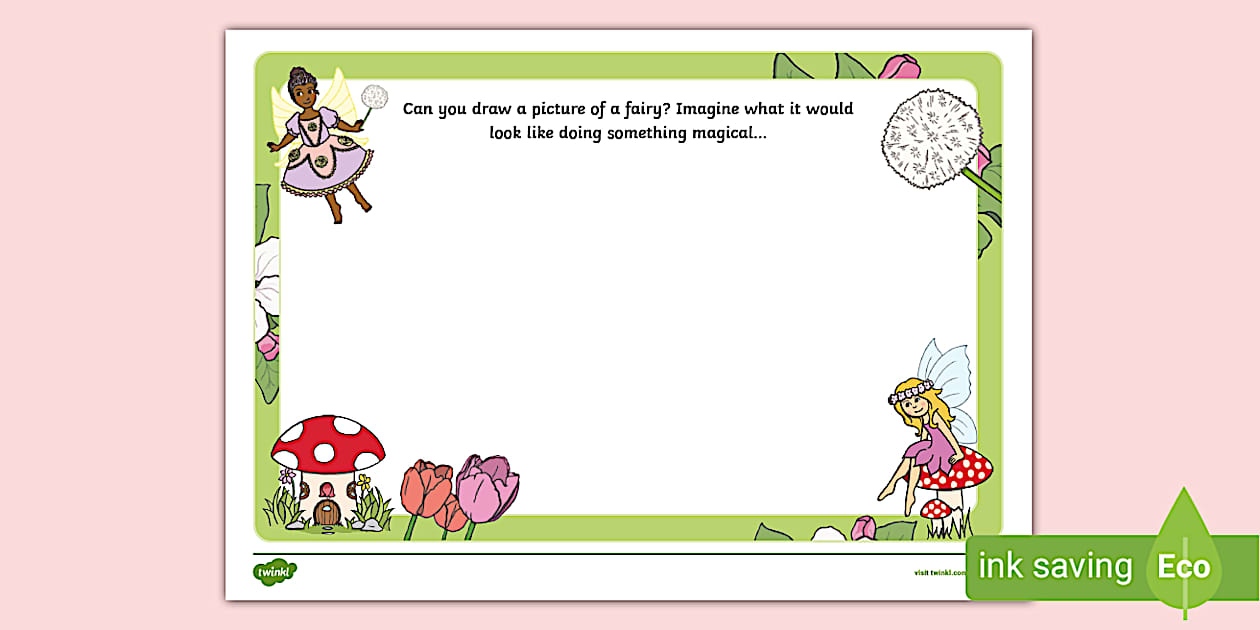 Fairy Drawing Prompt Worksheet | Drawing & Art | Twinkl KS1