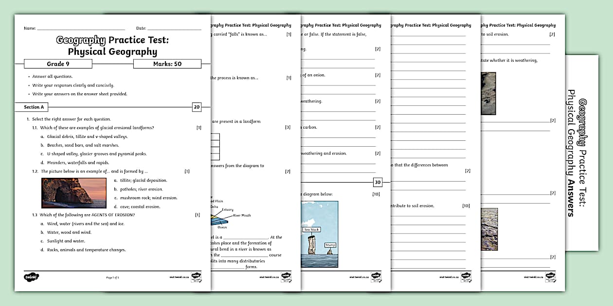 Grade 9 Geography Exam Papers And Memos PDF Term 3 - Twinkl