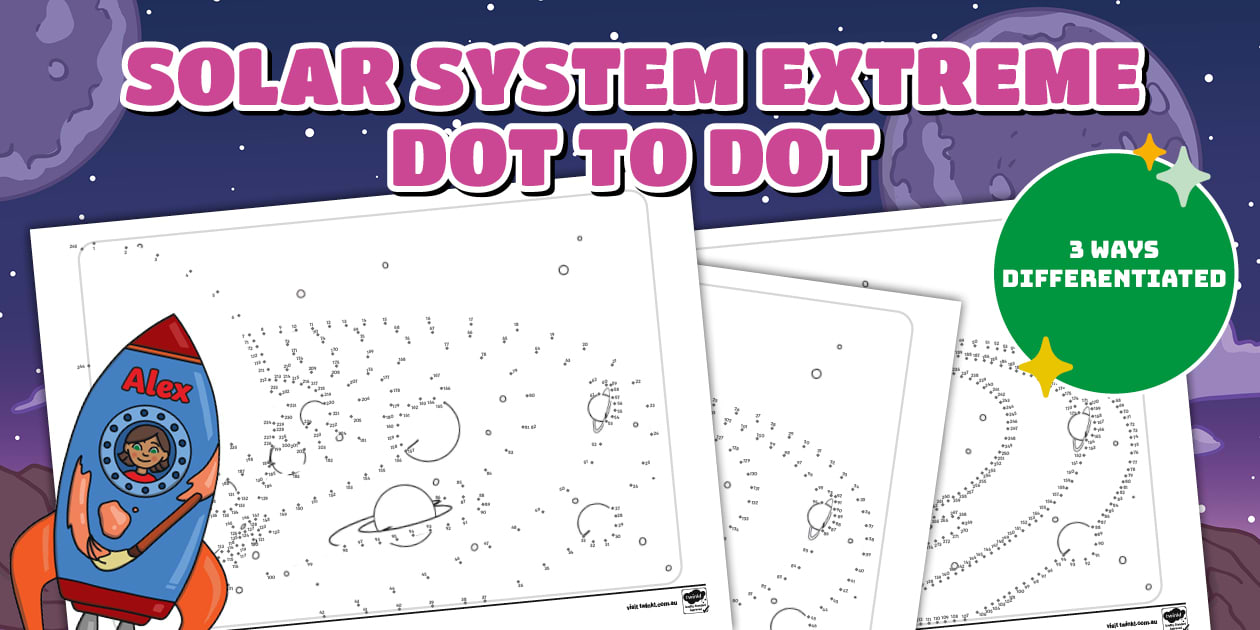 Solar System Extreme Dot to Dot