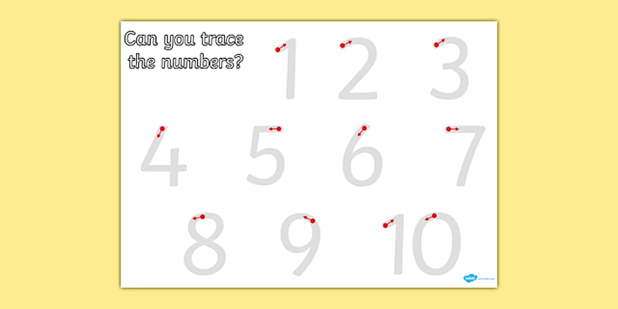 Number Formation Worksheets 1-10 | Twinkl (teacher made)