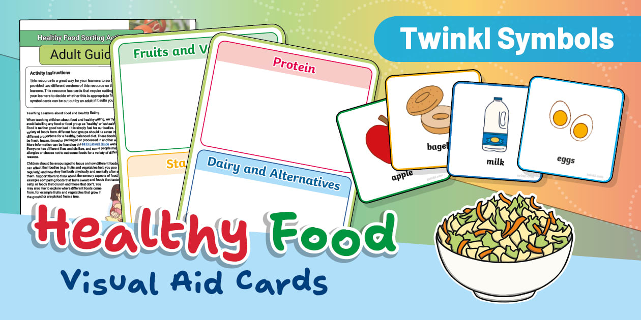Twinkl Symbols: Food Group Sorting Activity
