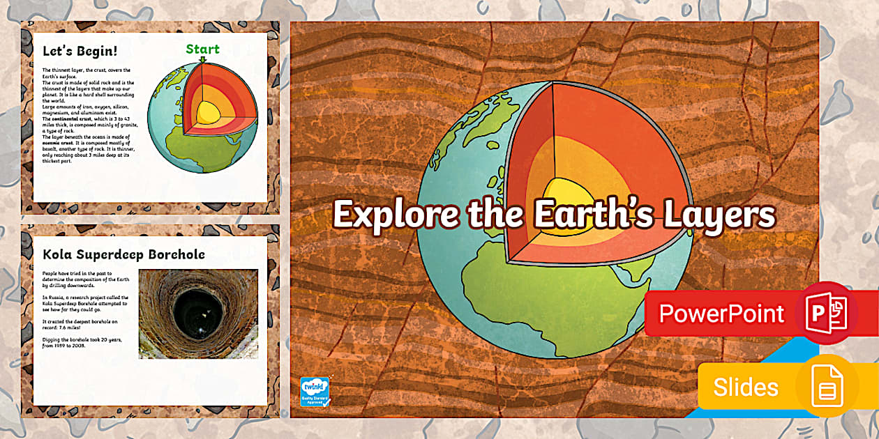 Explore Earth's Layers PowerPoint & Google Slides 6th-8th