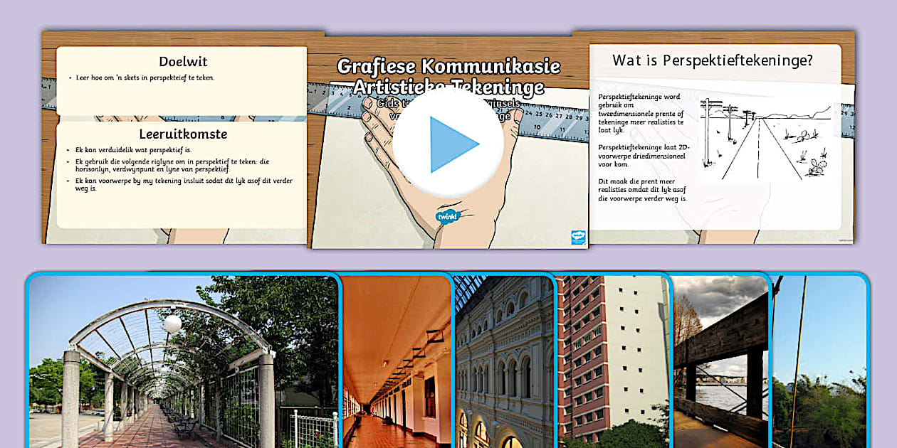 Perspektieftekeninge PowerPoint (teacher made) - Twinkl